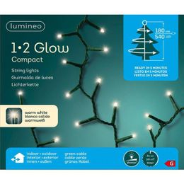 Lumineo LED Lichterkette 1•2 Glow Compact 180 cm 540 Lichter warmweiß