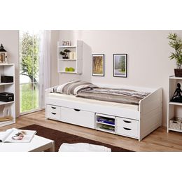 Ticaa Sofabett Micki Var 3 - mit 4er Funktionsschubkasten -