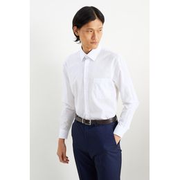 C&A Businesshemd-Regular Fit-extra kurze Ärmel-bügelleicht