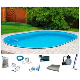 my POOL BWT Ovalpool Premium (Set), 9-tlg., BxLxH: 300x500x135 cm, weiß