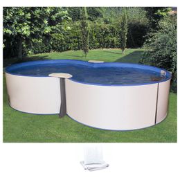 my POOL BWT Achtformpool (Set, 2-tlg), BxLxH: 300x470x135 cm, blau|weiß