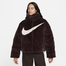 Nike Sportswear Essential extragroße Daunenjacke aus Kunstpelz für Damen - Braun