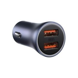 Baseus Golden Contactor Pro car charger 2x USB 40W (gray)