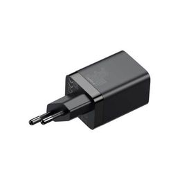 Baseus Super Si Pro Quick Charger USB + USB-C 30W (black)