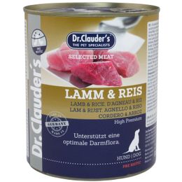 Dr. Clauder's Dr. Clauders Selected Meat Prebiotics in Dose, Lamm&Reis 6x800g