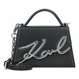 K by KARL LAGERFELD Karl Lagerfeld Signature 2.4 Handtasche Leder 21 cm black nickel