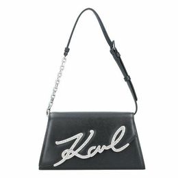 K by KARL LAGERFELD Karl Lagerfeld Signature 2.1 Schultertasche Leder 25.5 cm black