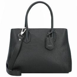 Abro Adria Handtasche Leder 35 cm Laptopfach black-nickel