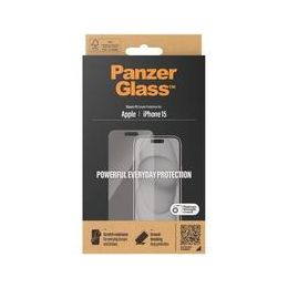 PanzerGlass Displayschutz Classic Fit, Schutzfolie transparent, iPhone 15 geeignet für: Handy Kompatibel zu: iPhone 15 Beschaffenheit: Glänzend