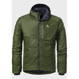 Schöffel SCHÖFFEL Outdoorjacke »Ins Hybrid Black Raven M« mit Kapuze 6004 - grün 56 4D BODY MAPPING - wärmende Front, atmungsaktive Rückenpartie