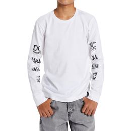 DC Shoes Langarmshirt »All Smiles« White 8(125-130cm) 8(125-130cm) Stoff: Jersey-Stoff aus Baumwolle [200 g/m2]