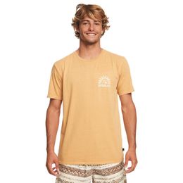 Quiksilver T-Shirt »Earthy Type« Mustard XL XL Umweltfreundliches Material:...