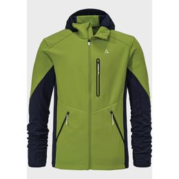 Schöffel SCHÖFFEL Fleecejacke »Fleece Hoody Lodron M« mit Kapuze 6335 - grün 54 54 Wärmendes und schnell trocknendes Stretch Fleece