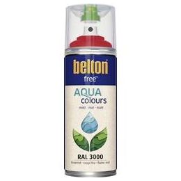 Belton free Lackspray Acryl-Wasserlack 400 ml feuerrot matt