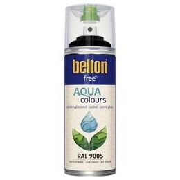 Belton free Lackspray Acryl-Wasserlack 400 ml tiefschwarz seidenglanz