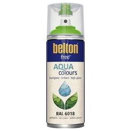 Belton free Lackspray Acryl-Wasserlack 400 ml gelbgrün hochglanz