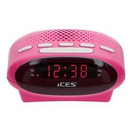 Lenco ICES ICR-210 - Radiouhr - pink