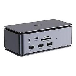 Lindy DST-Pro - Dockingstation - für Laptop - USB-C - HDMI, DP, USB-C - GigE, 10 GigE
