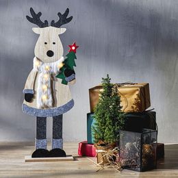 Gärtner Pötschke LED-Elch Rudolph mit Tanne