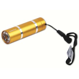 LED-Taschenlampe BMFL-1264-GB, Alu, gold