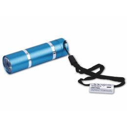 LED-Taschenlampe BMFL-1264-BL, Alu, blau