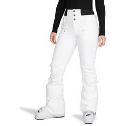 Snowboardhose Roxy "Rising High Skinny" Gr. S, weiß (bright white) Damen Hosen
