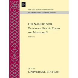 Universal Edition Variationen über ein Thema von Mozart, Kartoniert (TB)
