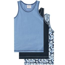 Jacky - Unterhemd STARLIGHT 3er-Pack in blau, Gr.134/140