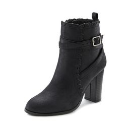 Lascana High-Heel-Stiefelette schwarz Gr. 35 für Damen