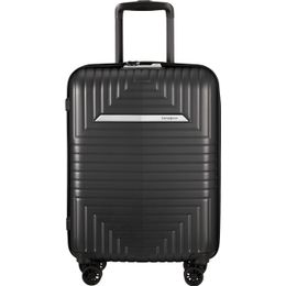 Samsonite 4-Doppelrollen-Trolley, Hartschale, TSA-Zahlenschloss, Emblem, 36L, grau