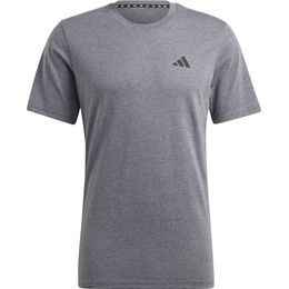 Adidas Performance Funktionshirt, Kurzarm, Logo-Print, für Herren, grau, L