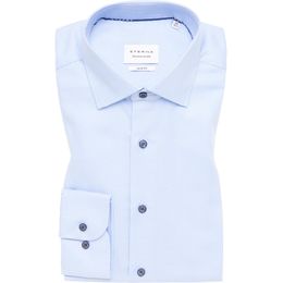 Eterna Businesshemd, Slim Fit, Langarm, Kent-Kragen, für Herren, blau, 41
