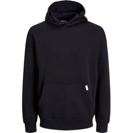 Jack & Jones ORIGINALS by JACK & JONES Hoodie, Kängurutasche, für Herren, schwarz, M