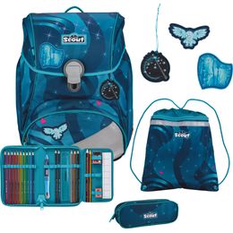 Scout® Schulrucksack-Set, 4-teilig, blau