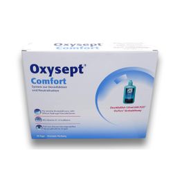 Oxysept Comfort (3x300 ml + 90 Tabletten + 120 ml Kochsalzlösung + 1 Behälter) Peroxidlösung, Pflegemittel