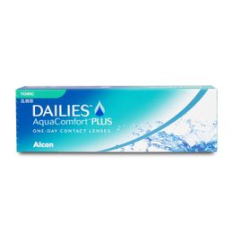 Alcon Dailies AquaComfort Plus Toric (30er Packung) Tageslinsen (2.75 dpt, Zyl. -1,25, Achse 180 ° & BC 8.8)