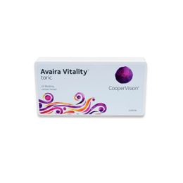 CooperVision Avaira Vitality Toric (3er Packung) Monatslinsen (0.25 dpt, Zyl. -0,75, Achse 20 ° & BC 8.5) mit UV-Schutz