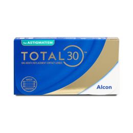 Alcon Total 30 for Astigmatism (6er Packung) Monatslinsen (-4.75 dpt, Zyl. -2,25, Achse 130 ° & BC 8.6) mit UV-Schutz