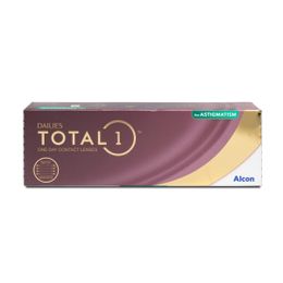 Alcon Dailies Total 1 for Astigmatism (30er Packung) Tageslinsen (-0.25 dpt, Zyl. -0,75, Achse 10 ° & BC 8.6) mit UV-Schutz