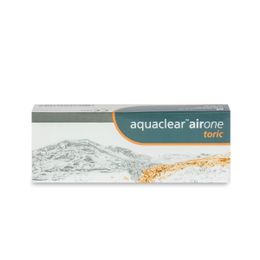 CooperVision Aquaclear airOne toric (30er Packung) Tageslinsen (0.25 dpt, Zyl. -0,75, Achse 80 ° & BC 8.6) mit UV-Schutz