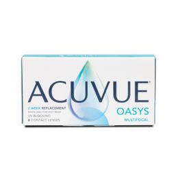 Johnson & Johnson ACUVUE Oasys Multifocal (6er Packung) 2-Wochen-Linsen (0.5 dpt, Addition Low (0,75 - 1,25) & BC 8.4) mit UV-Schutz