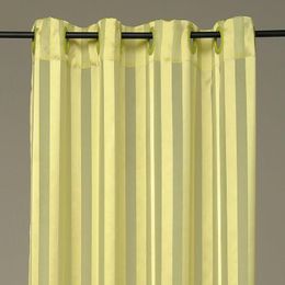 Dekoschal Gardine Vorhang Streifen halbtransparent Auswahl: Ösenschal 140x 245cm grün - apfelgrün - Grün