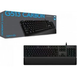 Logitech Tastatur QWERTZ Deutsch mit Hintergrundbeleuchtung G513 Carbon