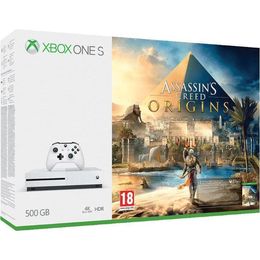 Microsoft Xbox One S 500GB - Weiß + Assassin's Creed Origins