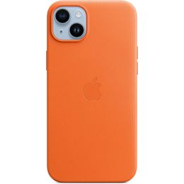 Apple-Leder Case iPhone 14 Plus - Magsafe - Leder Orange