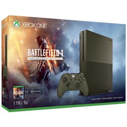 Microsoft Xbox One S 1000GB - Grün - Limited Edition Military Green + Battlefield 1