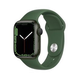 Apple Watch (Series 7) 2021 GPS 41 mm - Aluminium Grün - Sportarmband Grün