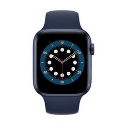 Apple Watch (Series 6) 2020 GPS 40 mm - Aluminium Blau - Sportarmband Blau