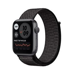 Apple Watch (Series 6) 2020 GPS + Cellular 44 mm - Aluminium Space Grau - Nike Sport Loop Schwarz