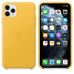 Apple-Leder Case iPhone 11 Pro Max - Leder Gelb